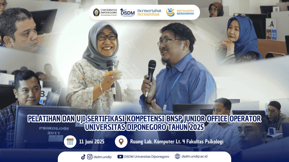 Pelatihan dan Sertifikasi Junior Office Operator UNDIP 2025: Tingkatkan ...