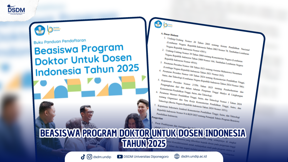 Beasiswa Program Doktor untuk Dosen Indonesia (PDDI) 2025 Kini Dibuka ...